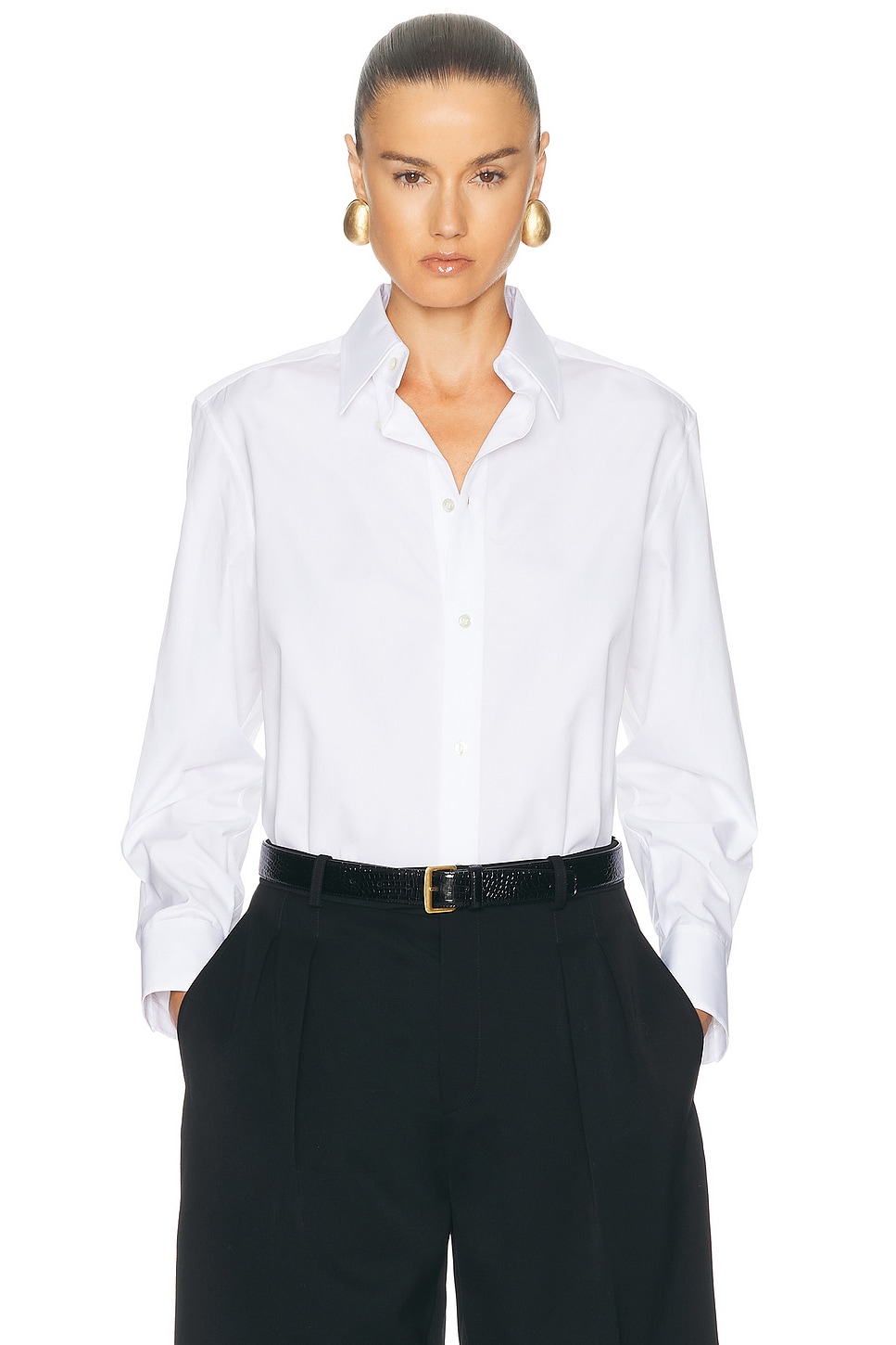 SAINT LAURENT Button Up Top